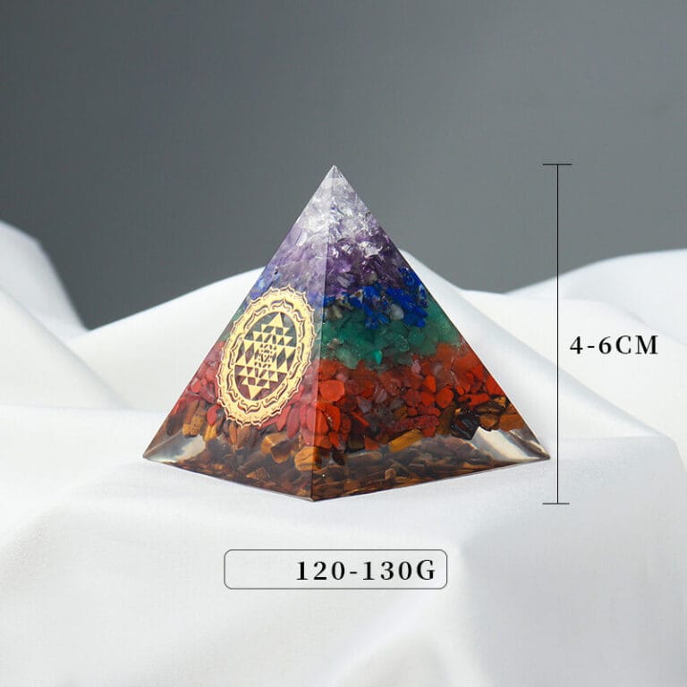 7 Chakra Pyramid Crystal for Meditation - Nacrystal.com