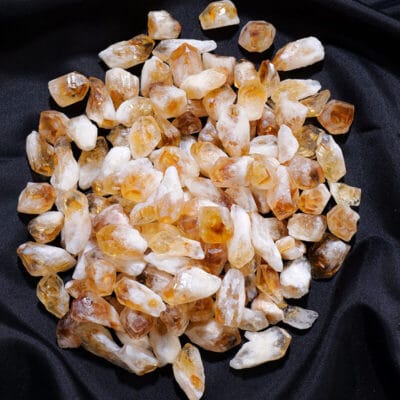 Natural Brazilian Citrine Crystal Stone Teeth Bulk