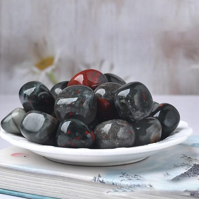 African Bloodstone Tumble Stone Bulk - Nacrystal