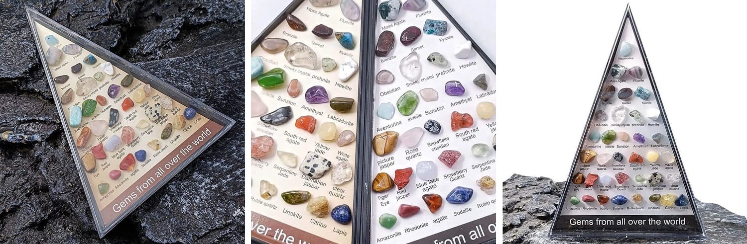 36 PCS/Box Natural Healing Crystals Mineral Specimens Box