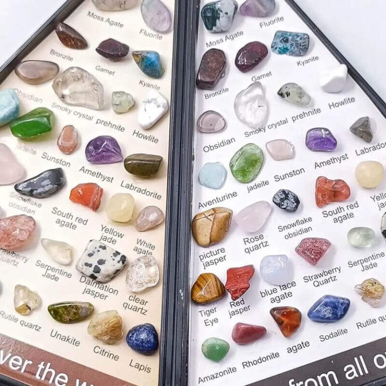 36 PCS/Box Natural Healing Crystals Mineral Specimens Box