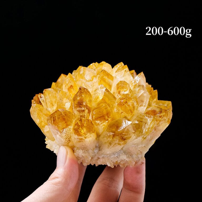 Natural Citrine Quartz Tooth Raw Stone
