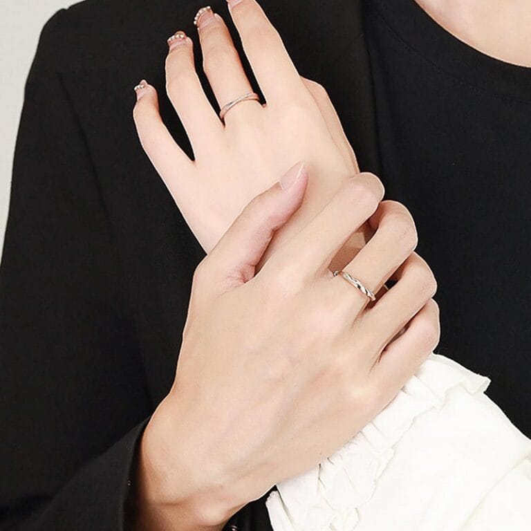 Adjustable Minimalist Stacking Rings For Couples