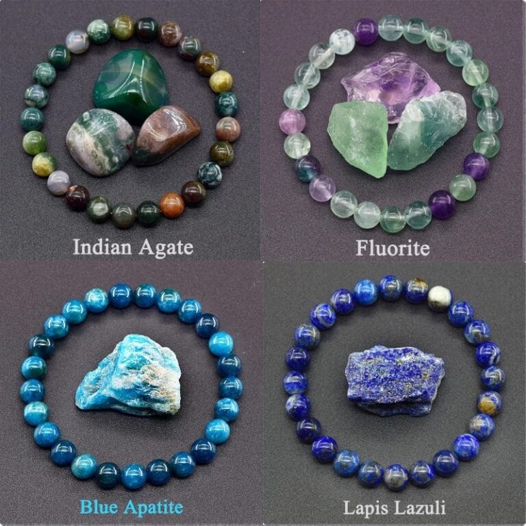 Crystal Bracelets Healing Stones Bead Jewelry