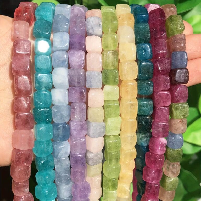 8mm Square Beads Gemstones for Jewelry Making Wholesale