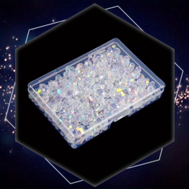 600pcs Clear Glass Rondelle Beads Various Shapes & Sizes