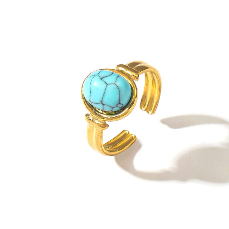 Crystal Ring 7 Beads Hollow Pattern - Nacrystal.com