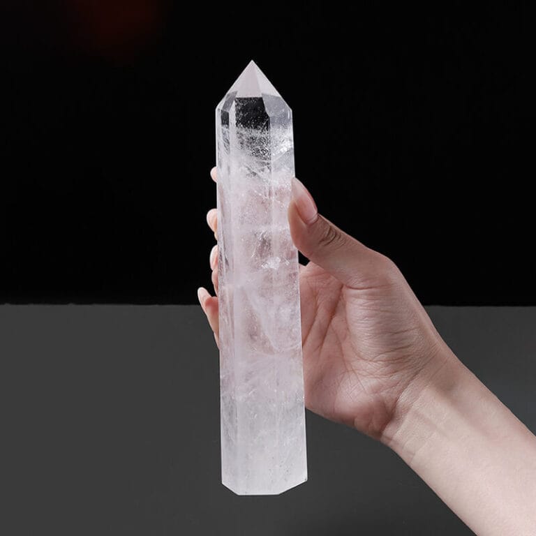 Large Hexagonal Clear Quartz Tower Energy Stone Wholesale