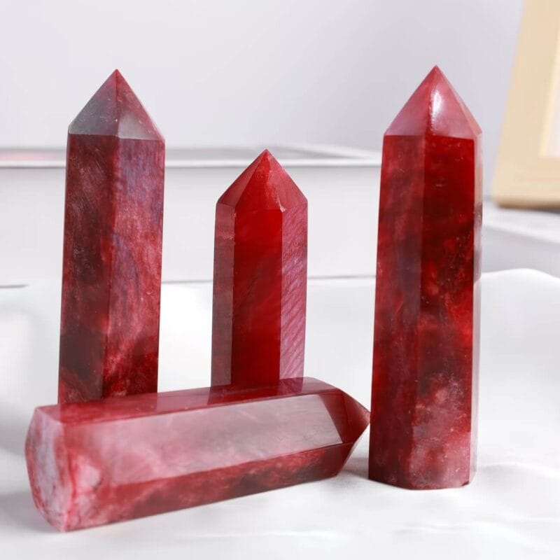 Polished Red Moonstone Tower